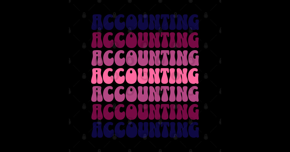 Accounting - Fun Retro Font - Accountant - Sticker | TeePublic