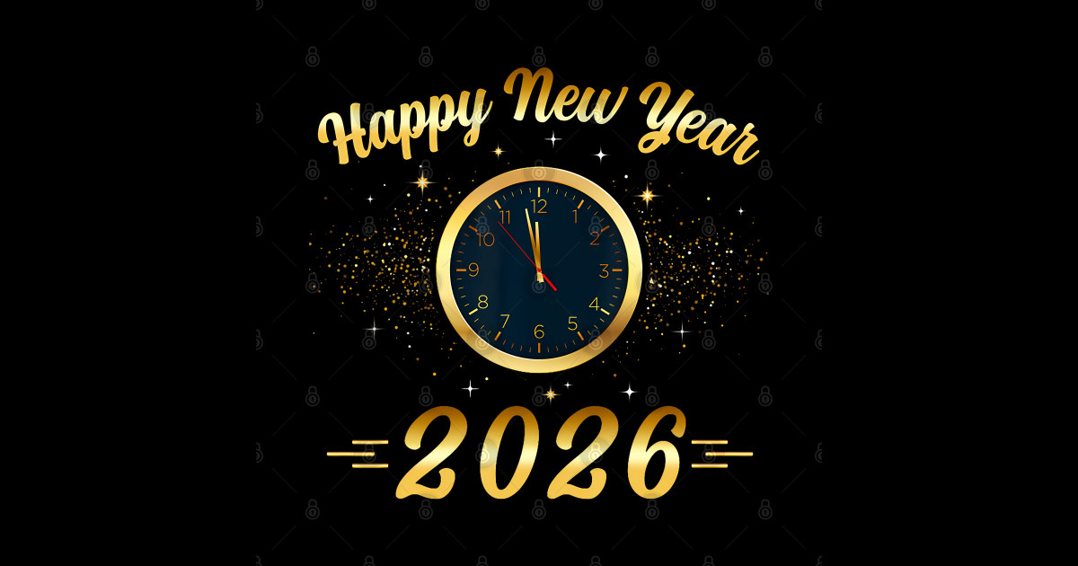 Happy New Year 2026 Fireworks Fun Hello 2026 Clock Countdown - Happy ...