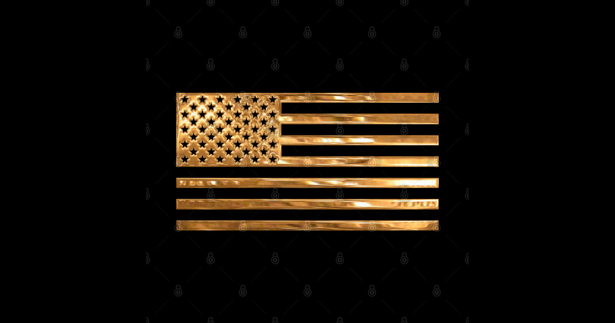 Copper US Flag - Copper Us Flag - Posters and Art Prints | TeePublic