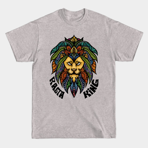 Rasta King - Reggae Lion - T-Shirt sold by Adam Thau md | SKU 2137236 ...