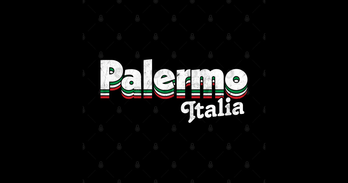 Palermo, Italia / Retro Italian Region Design - Palermo - Sticker ...