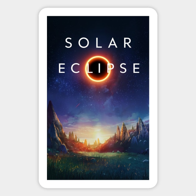 SOLAR ECLIPSE 2024 - Solar Eclipse - Sticker | TeePublic