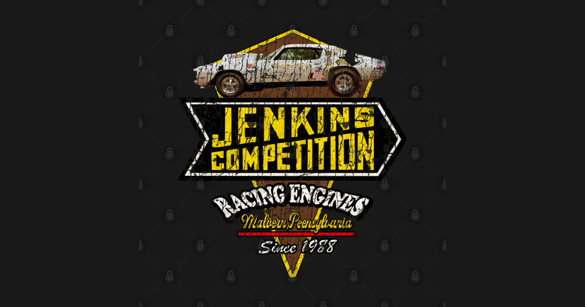 JENKINS COMPETITION RACING ENGINES // 1955 VINTAGE - Old Car - T-Shirt ...