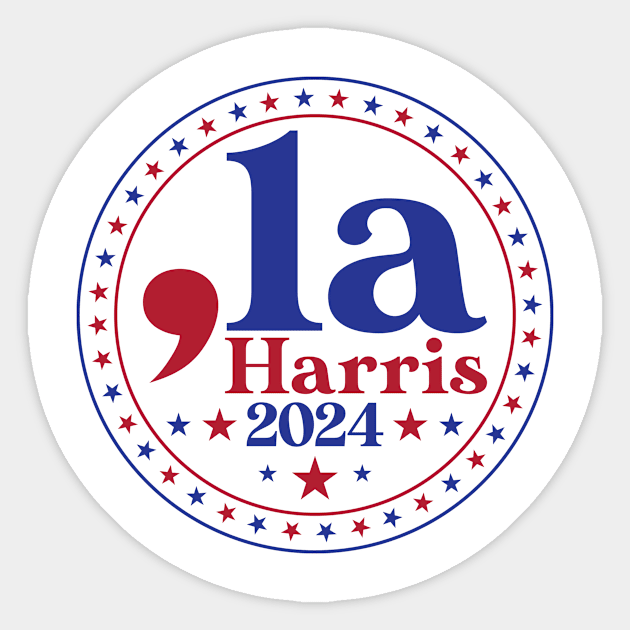 Comma La Kamala Harris 2024 Patriotic American Flag Vintage - Comma La ...