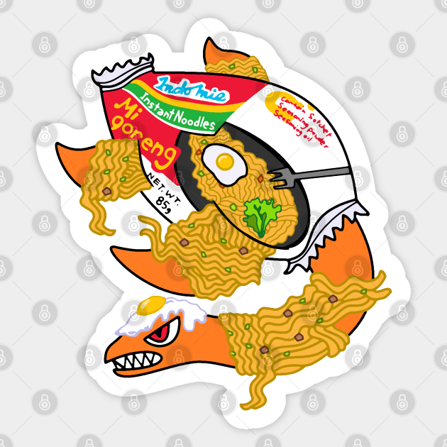 indomie mee monster - Indomie - Sticker | TeePublic
