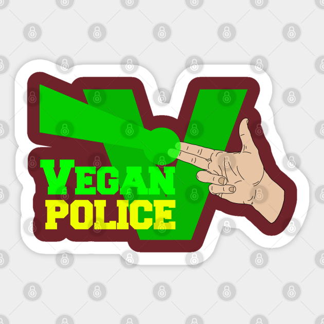 Vegan Police - Scott Pilgrim Vs The World - Sticker | TeePublic