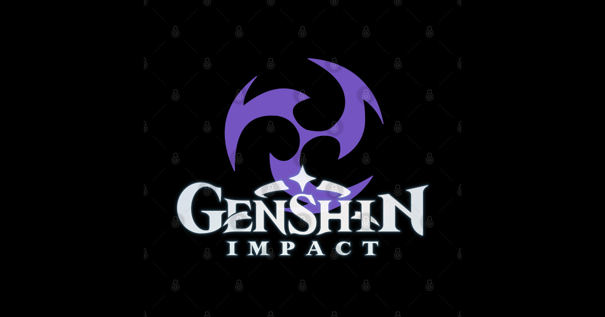 Electro big emblem genshin impact - Genshin Impact - Sticker | TeePublic
