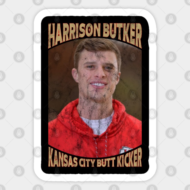 Harrison Butker - Washed - Harrison Butker - Sticker | TeePublic