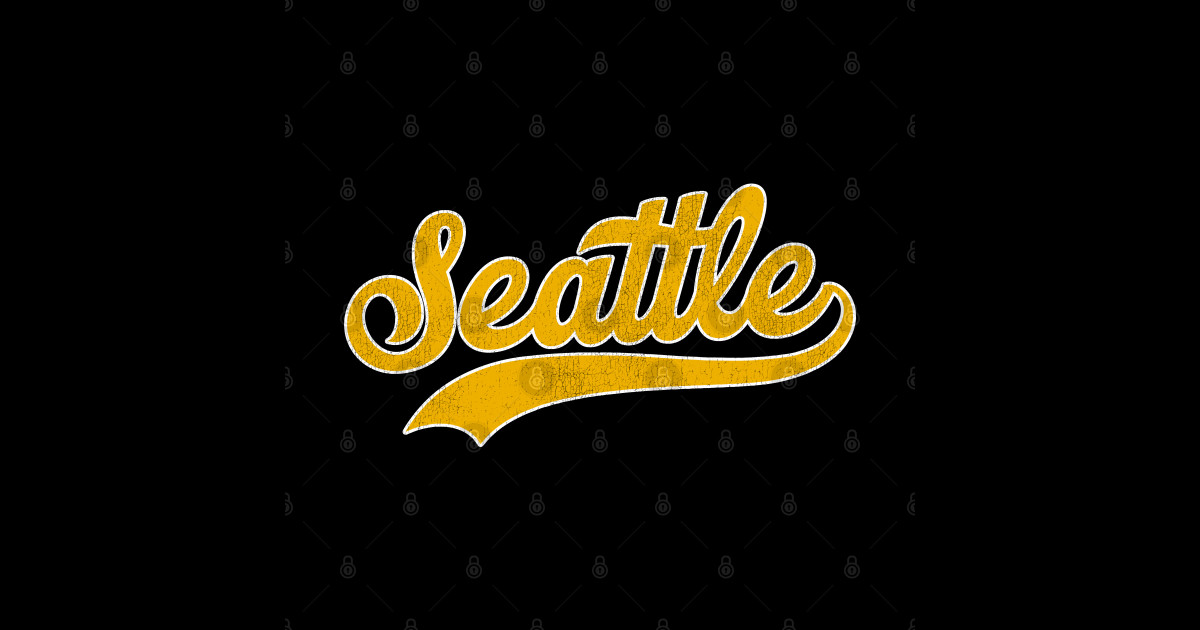 Seattle Sports Jersey Style Font - Seattle - Posters and Art Prints ...