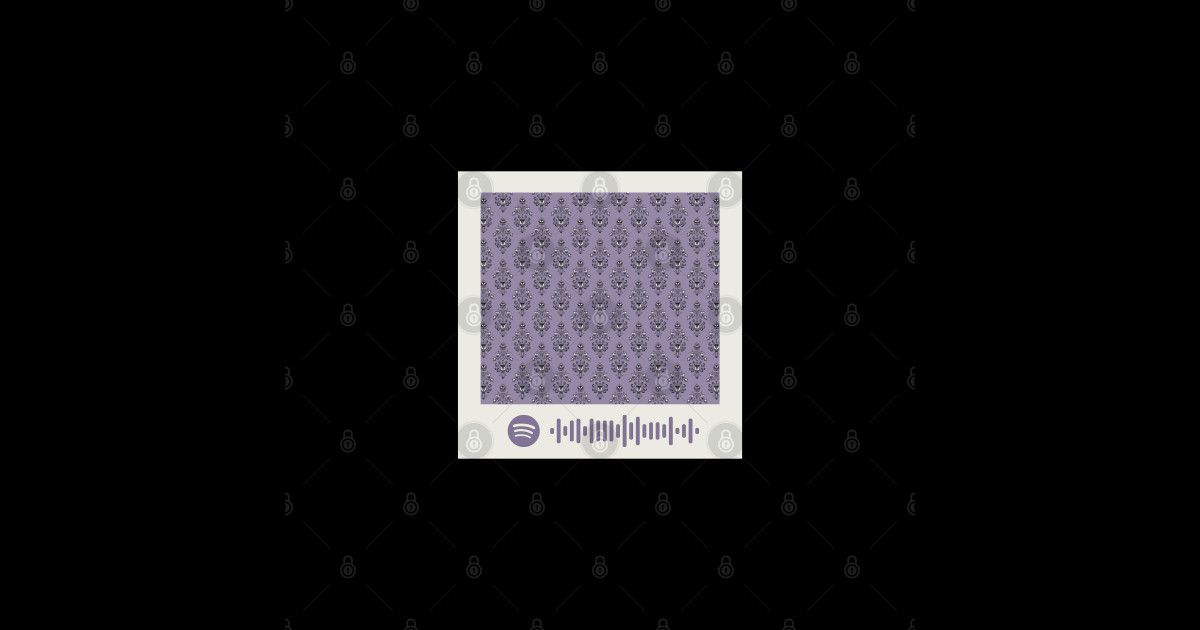 Grim Grinning Ghosts Spotify QR Code - Qr Code - Sticker | TeePublic