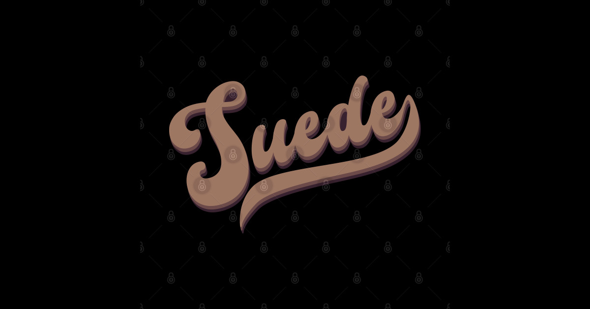 Suede // Brown vintage - Suede - Sticker | TeePublic