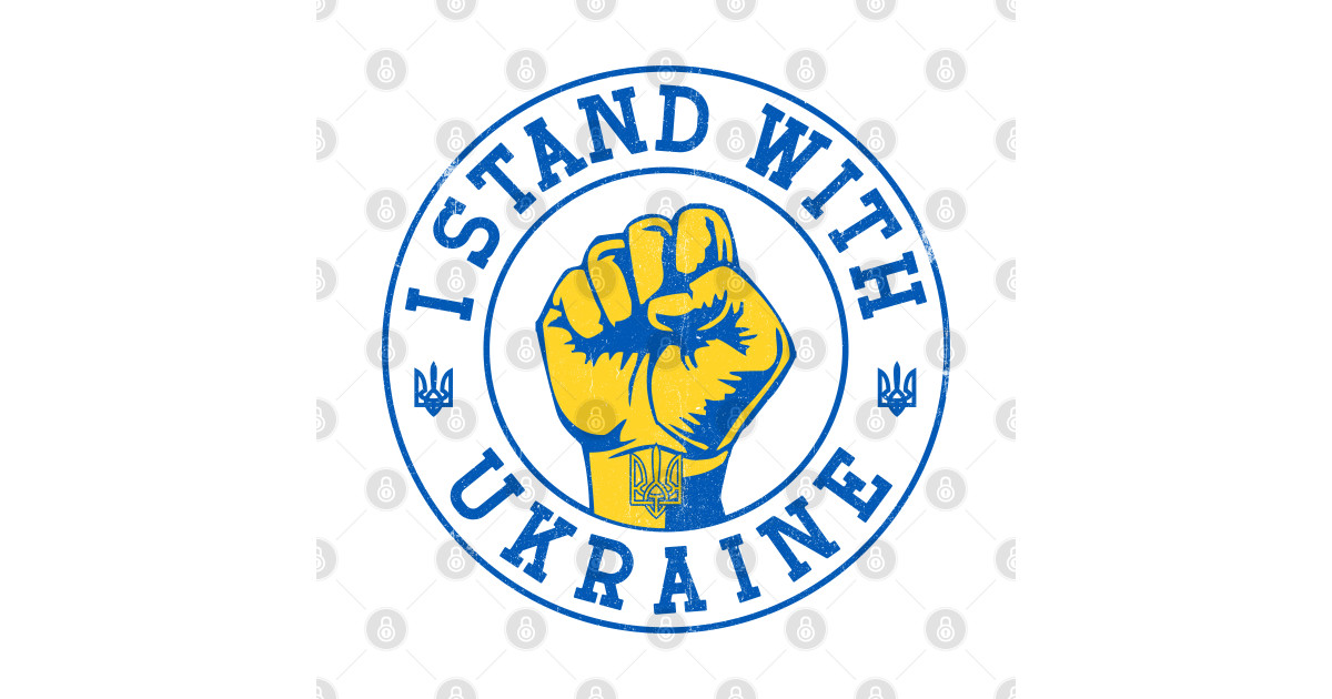 I Stand With Ukraine - Ukraine Support - T-Shirt | TeePublic