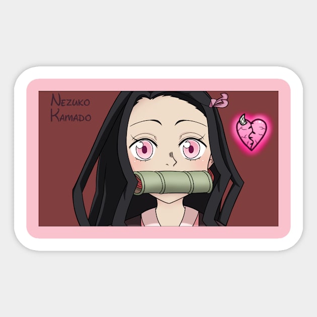 Demon Slayer Nezuko - Demon Slayer Nezuko - Sticker | TeePublic