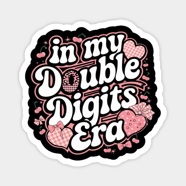 In My Double Digits Era Girl 10 Year Old Coquette Bow 10th - In My ...