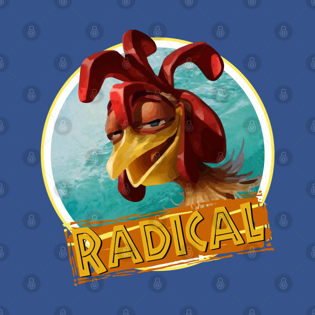 Surfing Chicken Joe - Radical Quote - Chicken Joe - T-Shirt