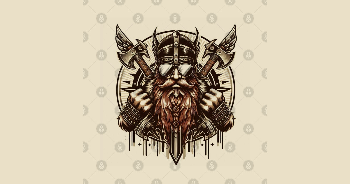 Viking Brawler - Viking - T-Shirt | TeePublic