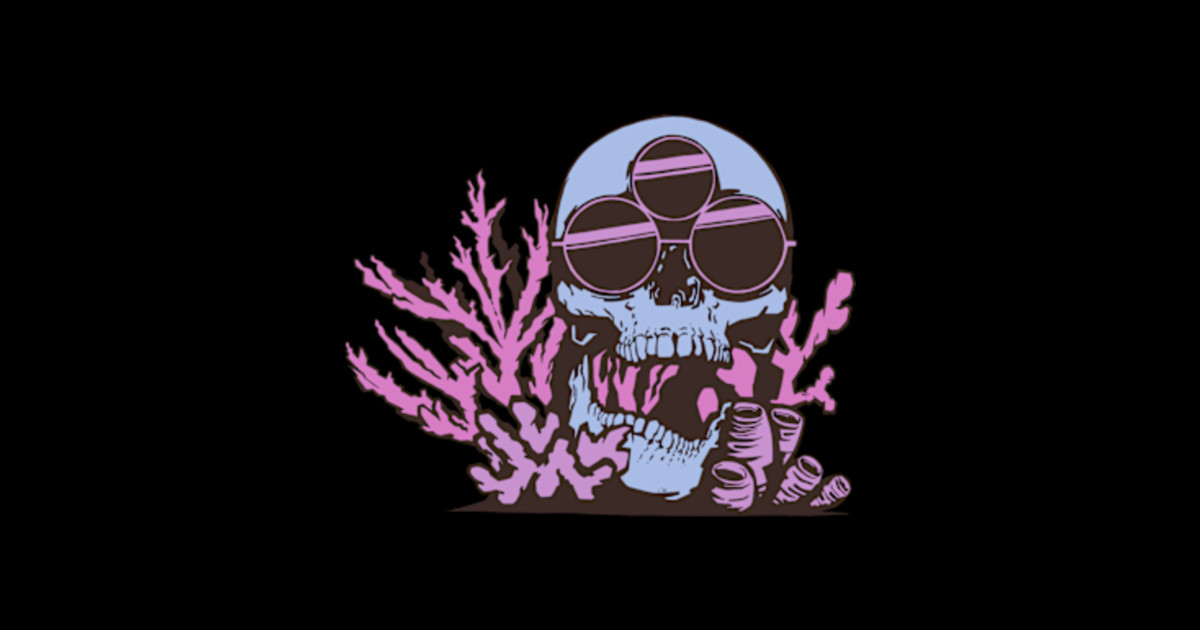 Dizzy skull - Skull Design - Sticker | TeePublic