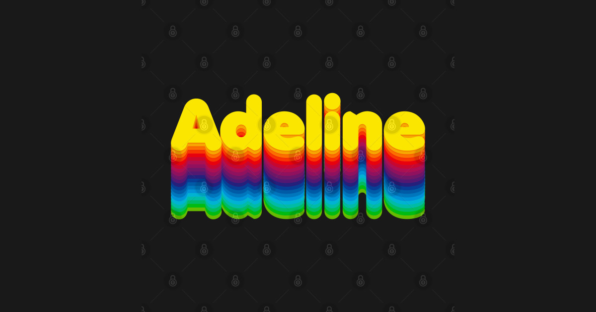 Rainbow Layers Adeline Name Label - Rainbow Layers Adeline Name Label ...