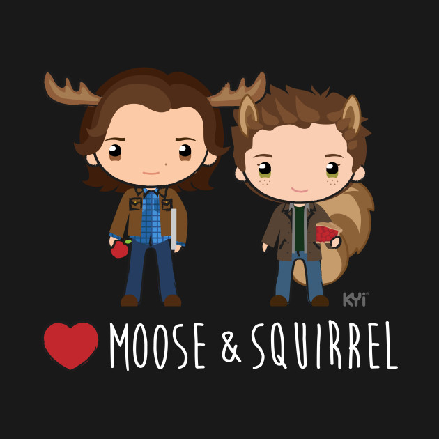 Love Moose & Squirrel - Supernatural - Supernatural - Onesie | TeePublic