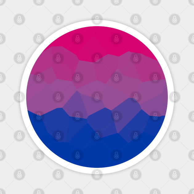 Bi flag poly design subtle - Bisexual - Magnet | TeePublic