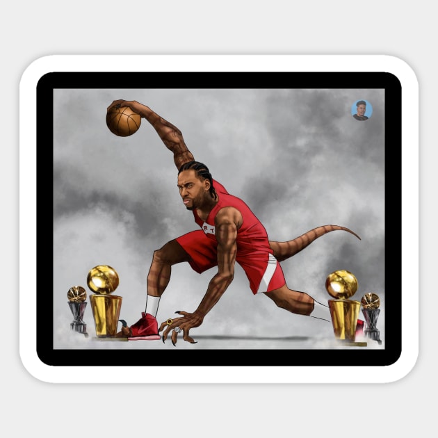 The Klaw - Kawhi Leonard - Sticker | TeePublic