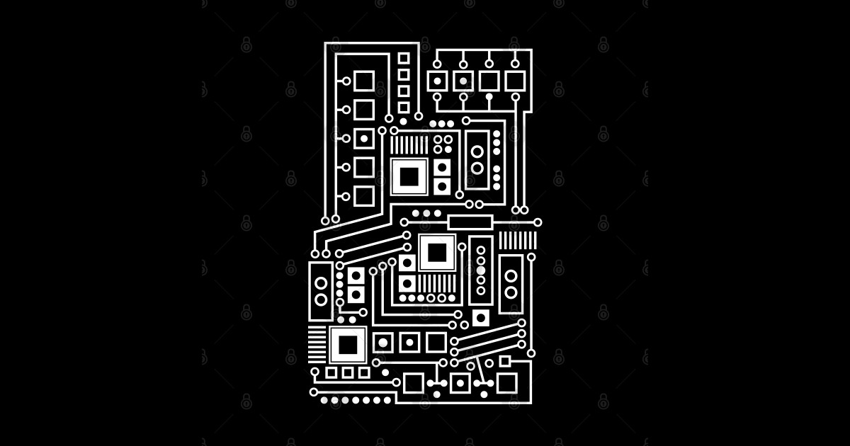 Circuit Board - Technical Computer Design - Circuit Board - Sticker ...