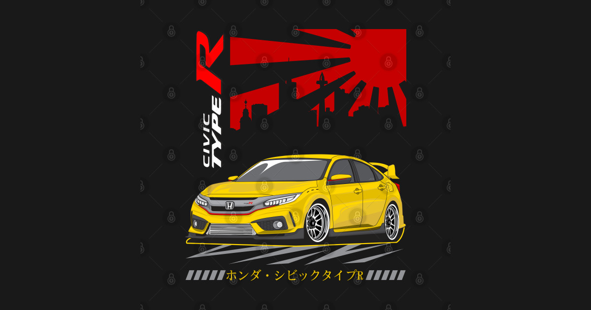 Civic Type R FK4 ver.1 - Civic - T-Shirt | TeePublic