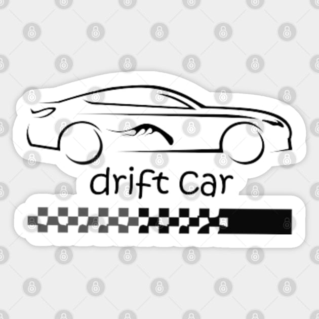 Drift Car - Car Drifting - Sticker | TeePublic