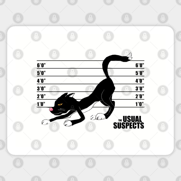 The Cat Suspect - Cat - Sticker | TeePublic