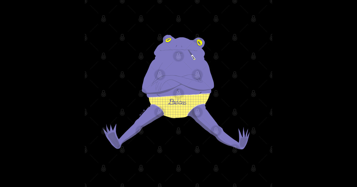 Badass Frog by Thea - Badass Frog By Thea - Sticker | TeePublic
