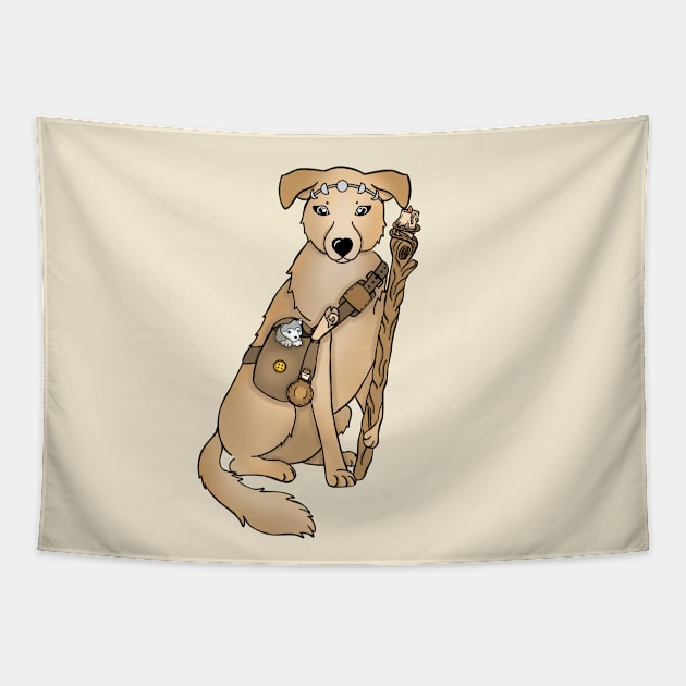 Golden Retriever Cleric | Fantasy DND Dog - Fantasy - Tapestry | TeePublic