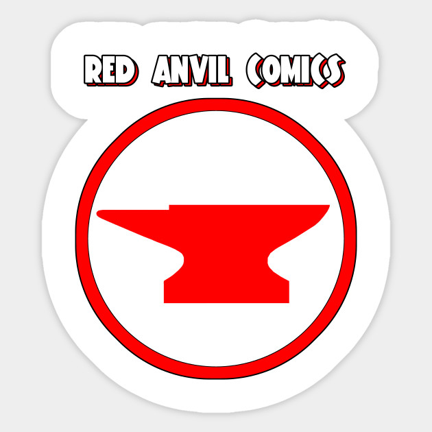 Red Anvil Comics Logo - Comicbooks - Sticker | TeePublic