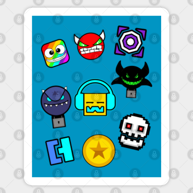 Geometry Dash - Icons - Geometry Dash - Sticker