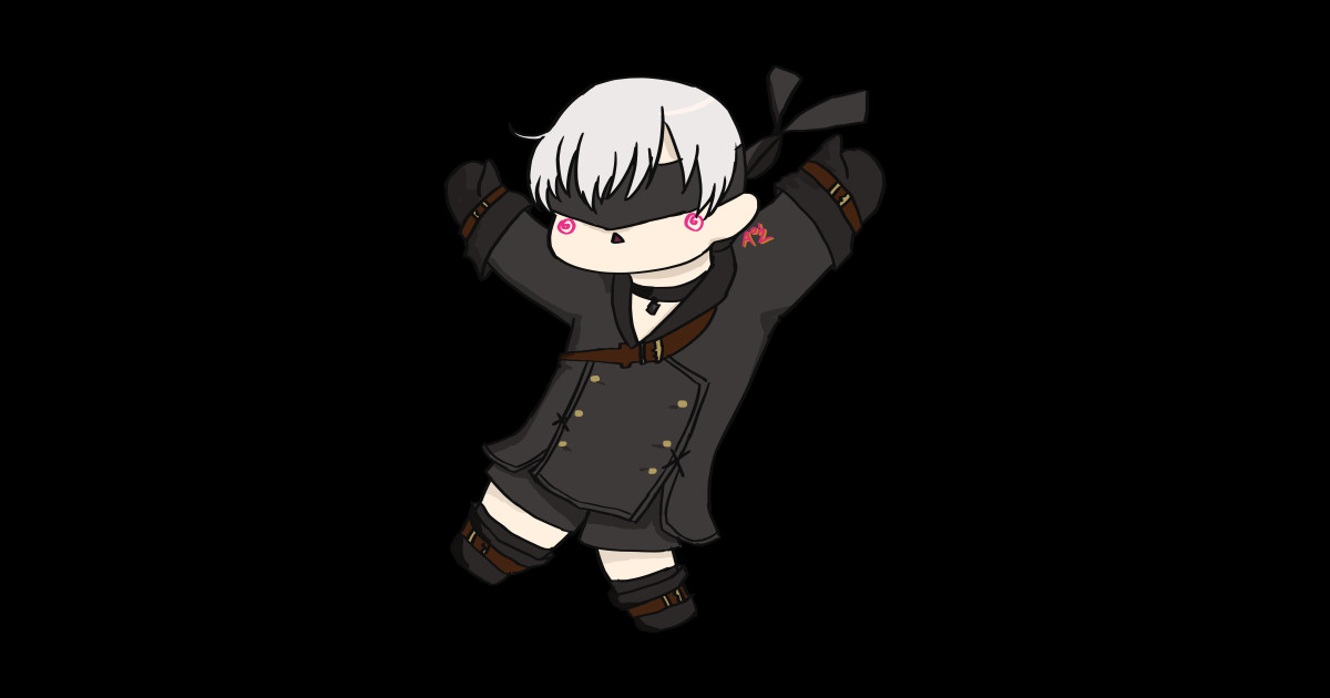 Chibi 9S- Nier Automata - Nier Automata - Sticker | TeePublic