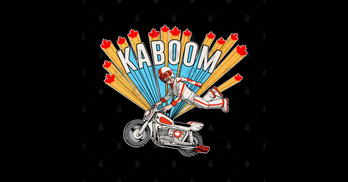 The Canadian KABOOM - Duke Caboom - Sticker | TeePublic