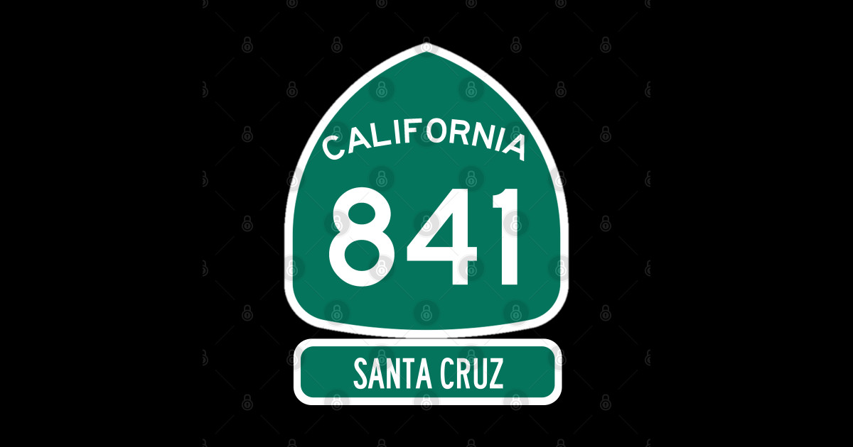 Otter 841 California Highway sign - 841 - Sticker | TeePublic