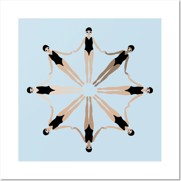 Artistic Swim Swimmers Synchronized Swimming - Swimming - Posters and ...