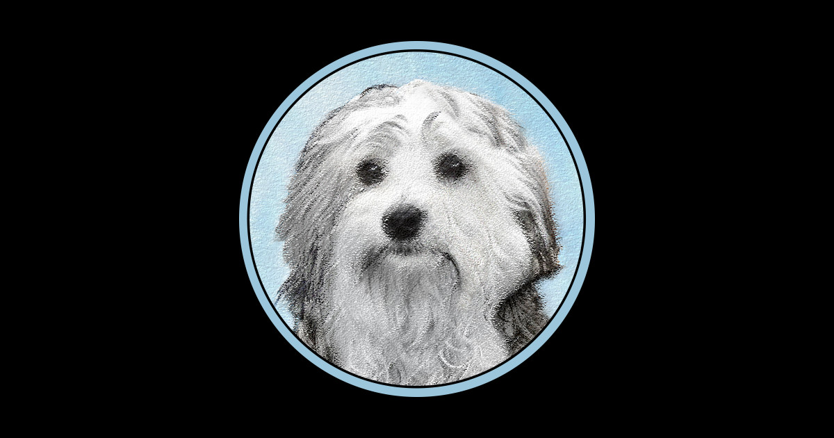 Lowchen Painting - Cute Original Dog Art - Lowchen - Sticker | TeePublic