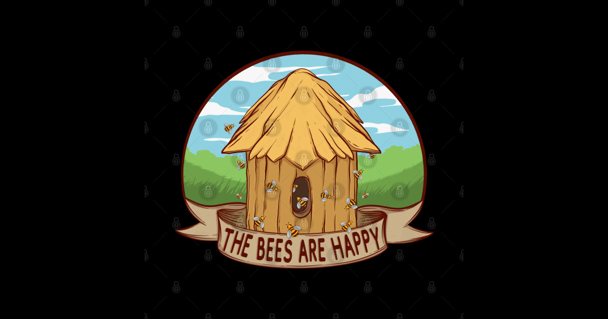 Valheim The Bees Are Happy - Valheim - Sticker | TeePublic