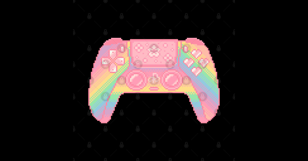 Rainbow Controller Pixel Art - Pixel Art - Posters and Art Prints ...