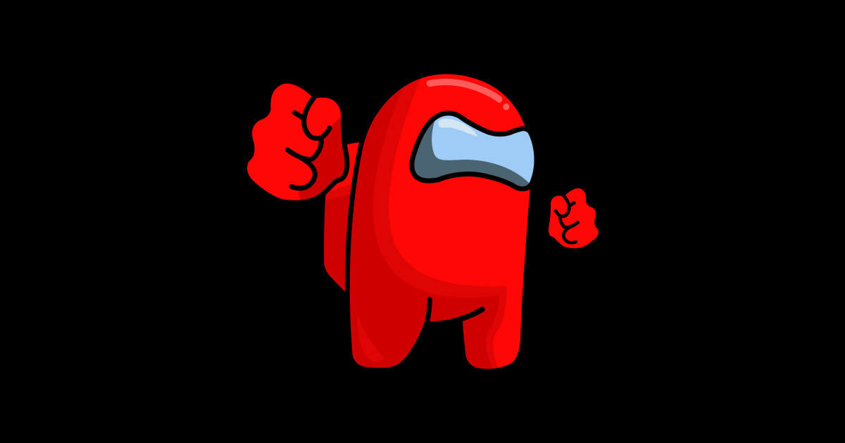 Red Among Us Crewmate – Funny Impostor Art for Among Us Fans and Gamers ...