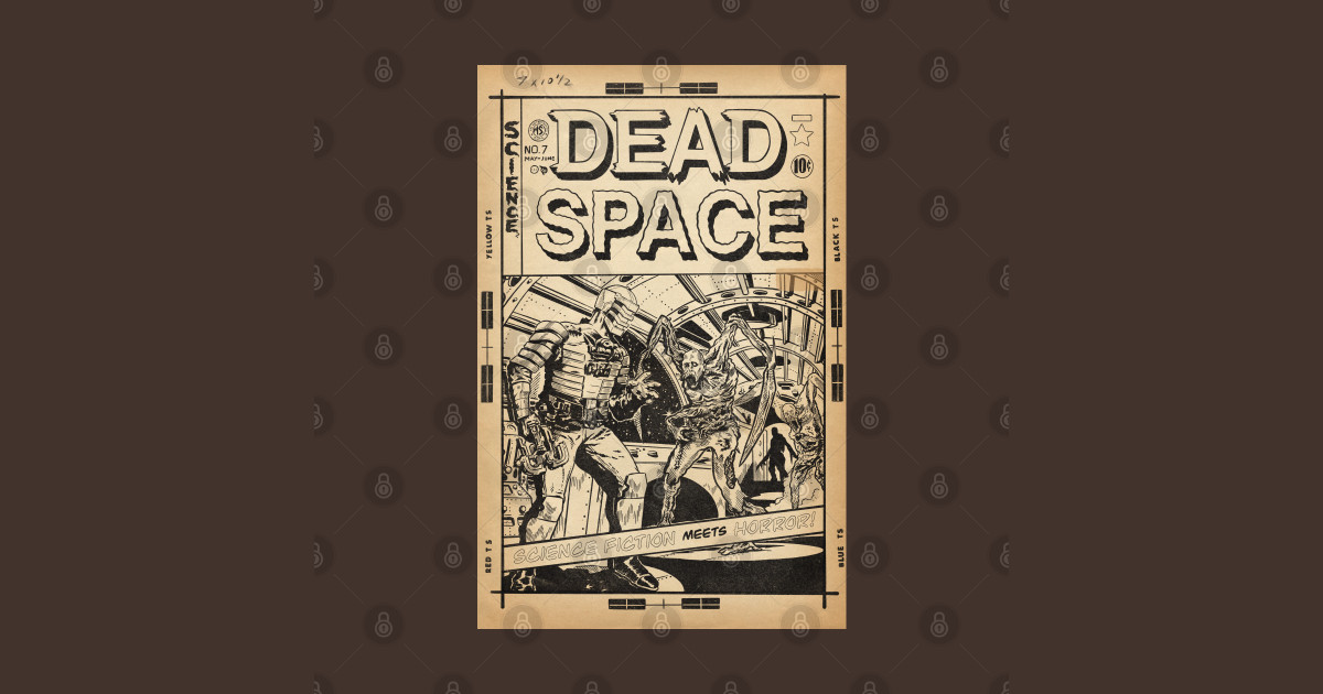 Dead Space fanart Comic cover line art - Dead Space - T-Shirt | TeePublic