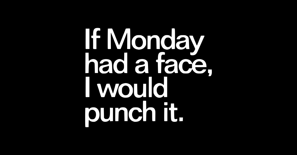 Punch Monday - Monday - Sticker | TeePublic
