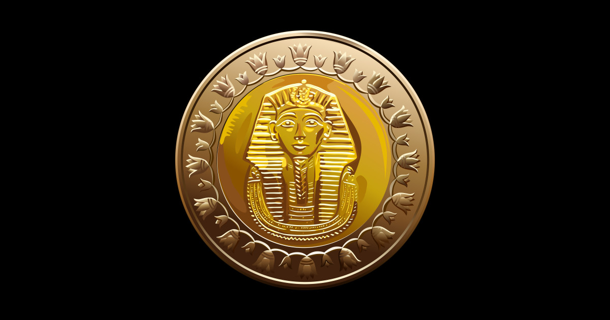 vector Egyptian coin featuring Pharaoh - Money - Posters and Art Prints ...