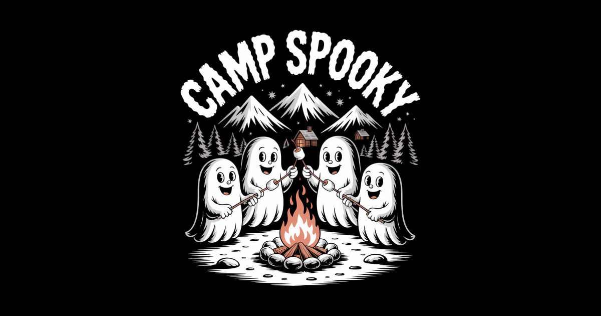 Camp Spooky Summerween Summer Halloween Cute Ghost - Camp Spooky ...