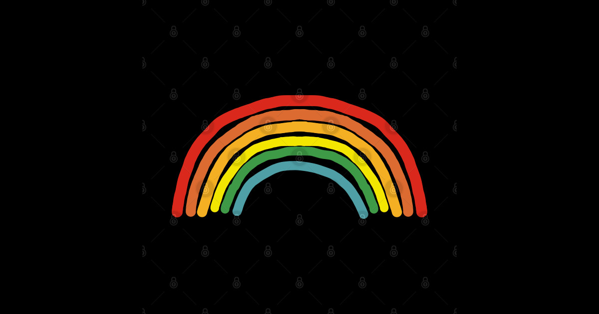 Rainbow of Energy - Rainbow - Sticker | TeePublic