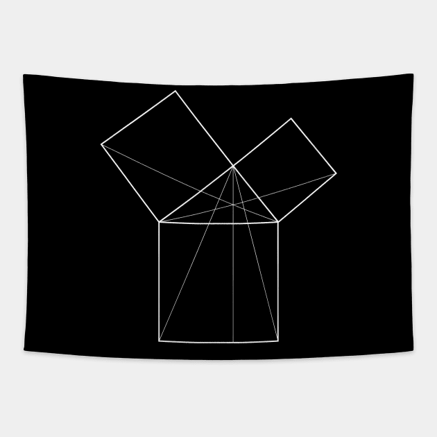 47th Problem of Euclid Masonic Freemason - Masonic - Tapestry | TeePublic