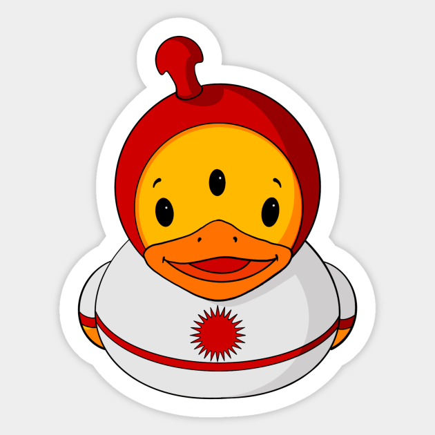Alien Explorer Rubber Duck - Astronaut - Sticker | TeePublic