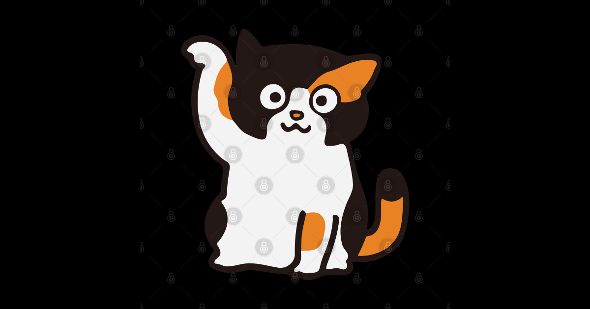 Tama the Waving Station Master Cat - Waving Tama Design - Posters and Art Prints | TeePublic