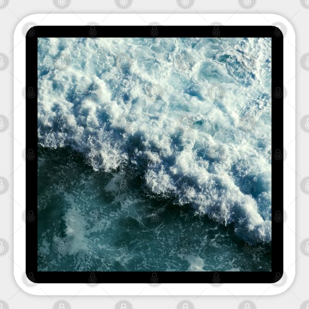 Blue Ocean Waves - Ocean - Sticker | TeePublic
